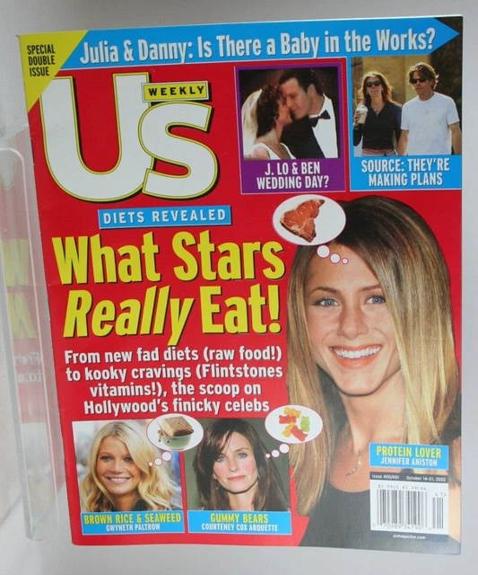 US WEEKLY #400/401 Jennifer Aniston Cover J Lo Ben Julia Paltrow ...