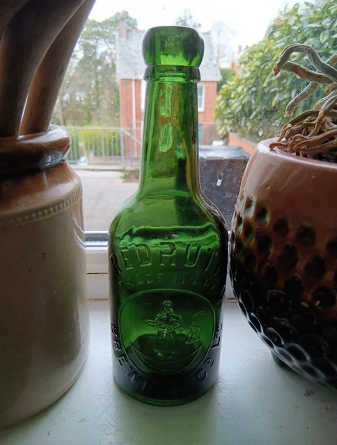 VINTAGE GREEN GLASS Redruth Brewery Beer Bottle ‘Ruth’ £11.12 - PicClick UK