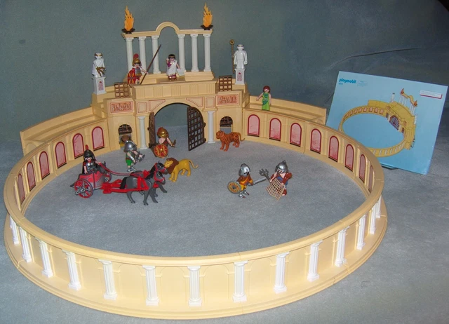 VINTAGE PLAYMOBIL Roman Colosseum Gladiator Arena 4270 Complete VGC £ ...