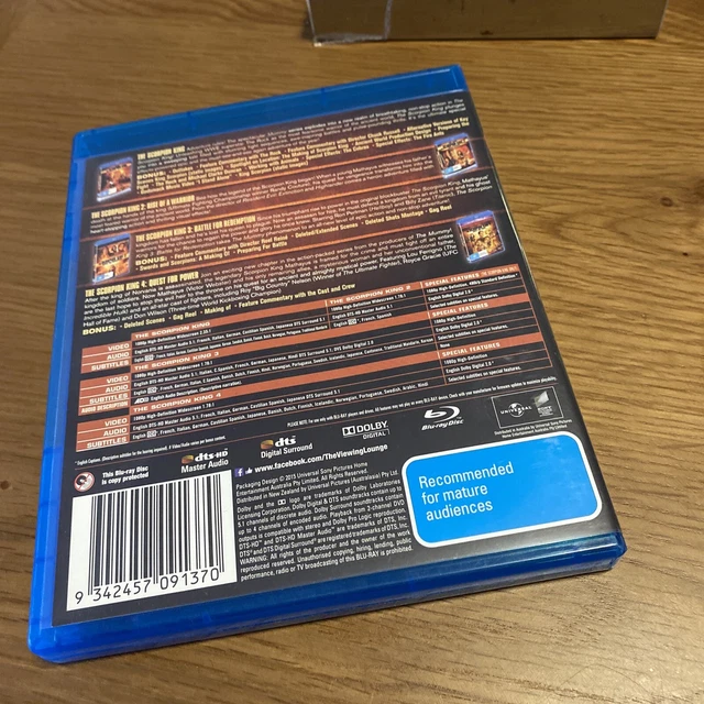 THE SCORPION KING 4 Movie Collection Blu Ray Australian Release Dwayne ...