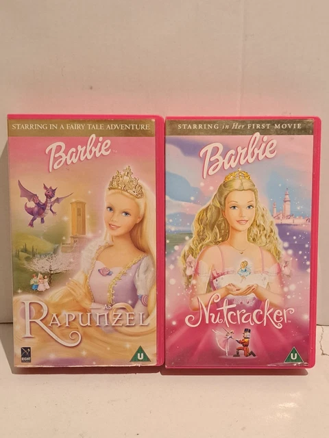 BARBIE IN THE Nutcracker (VHS, 2001) & Barbie As Rapunzel (VHS 2002) £ ...