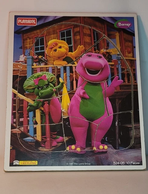 1997 PLAYSKOOL BARNEY Frame Tray Puzzle 10 Pieces £8.85 - PicClick UK