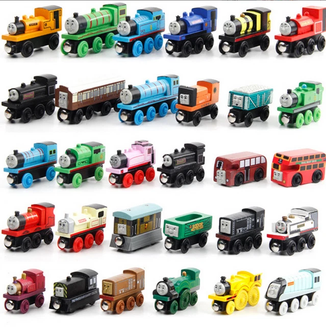 THOMAS- TRAIN TRUCK Cars Wooden Magnetic Railway Connecting Rails Gift ...