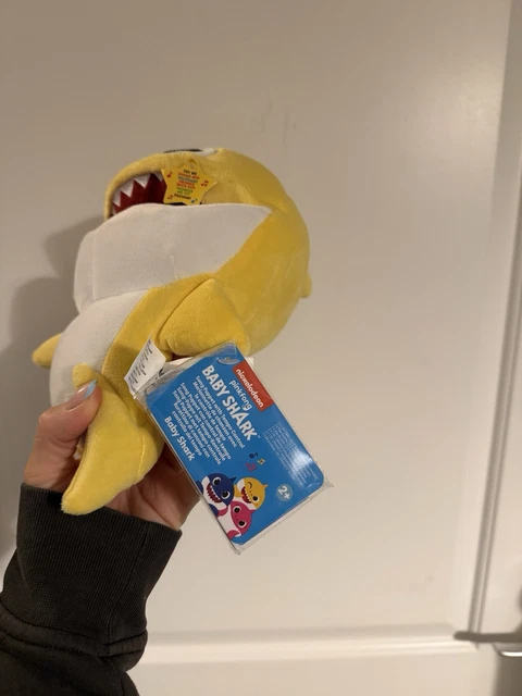 NEW PINKFONG YELLOW Baby Shark Singing Plush Soft Toy Hand Puppet NEW ...