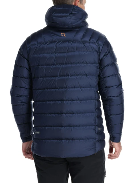 RAB MENS DEEP Ink Blue Electron Pro Down Insulated Hooded Jacket Small ...