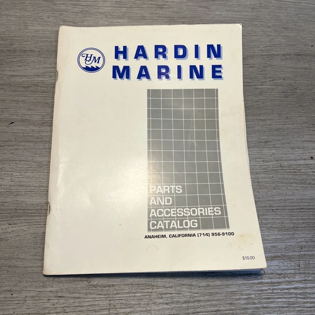 HARDIN MARINE PARTS catalog Vintage Marine literature v-drive drag boat ...