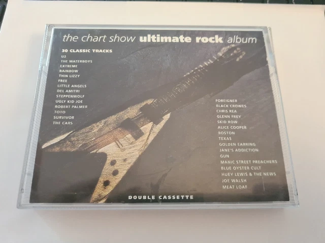 THE CHART SHOW Ultimate Rock Album (Double Cassette) Tapes, Meat Loaf ...