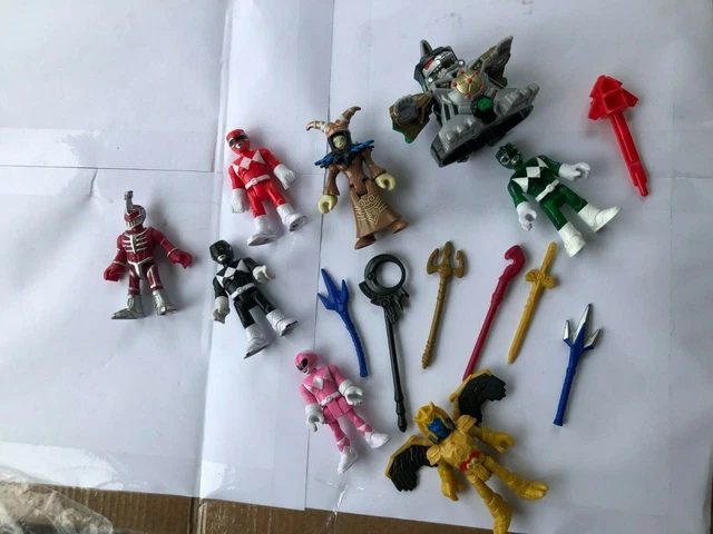 POWER RANGERS IMAGINEXT Loads of Rangers villains weapons Megazord ...