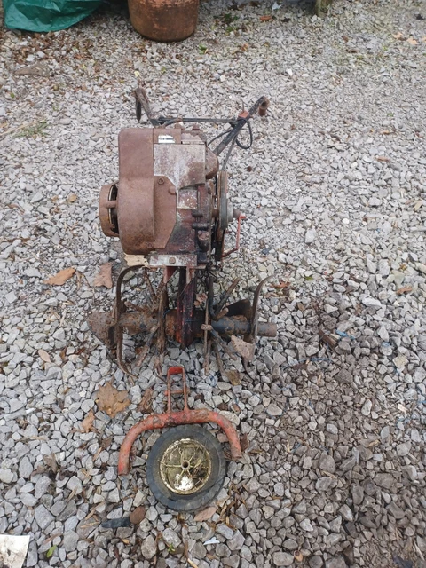 WOLSELEY MERRY TILLER Major garden rotavator rotovator - barn find ...