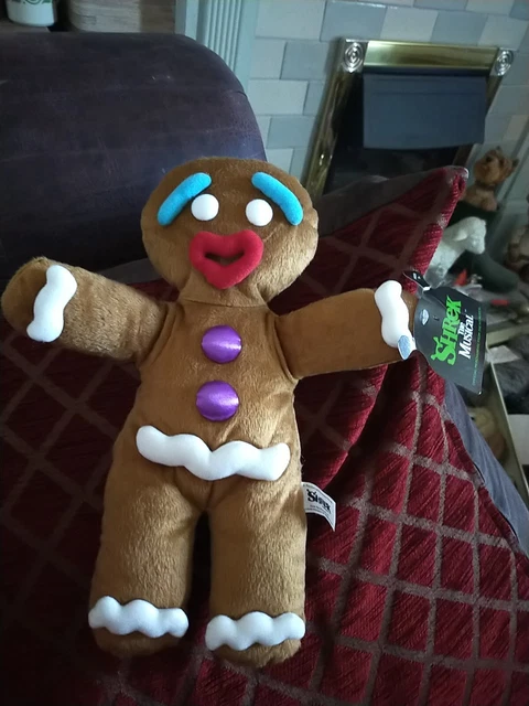 SHREK 'GINGY' GINGERBREAD Man Hand Puppet Plush Shrek the Musical.2018 ...