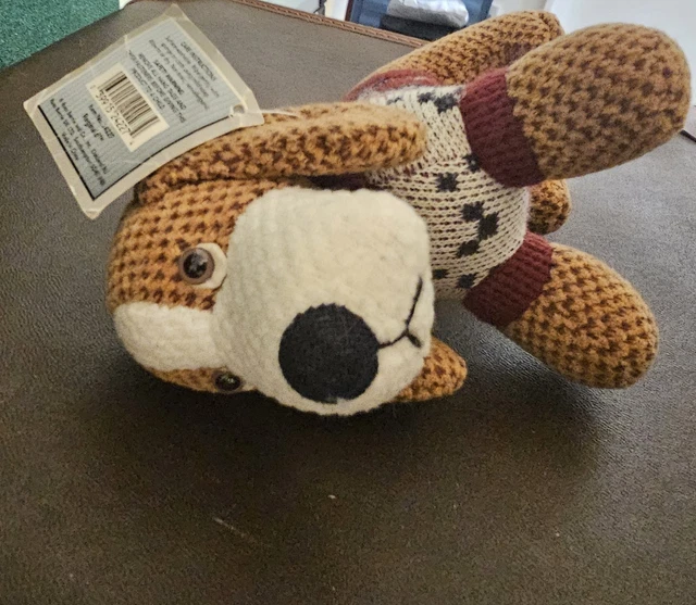 VINTAGR RUSS BERRIE Reginald the dog plush toy with a knit sweater £12. ...