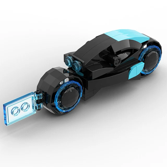 67 PCS MOC Blue Tron Legacy Motorcycle Building Blocks Collectible ...