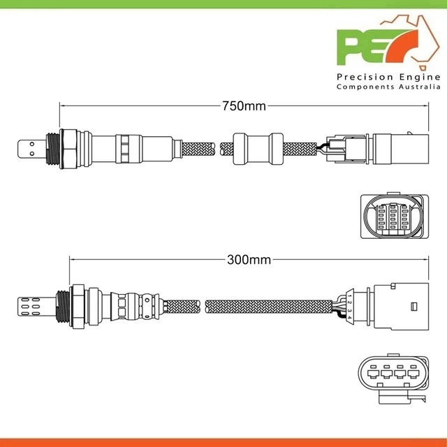 2X NEW OEM Pre-Cat & Post-Cat Oxygen Sensors For Audi A1 8X 1.2L Dir ...