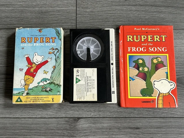RUPERT AND THE FROG SONG - BETAMAX VIDEO CASSETTE & CHILDREN'S BOOK ...
