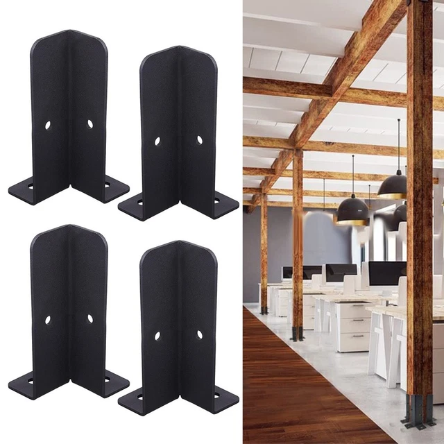 STURDY AND ADJUSTABLE Deck Post Anchor Base Brackets for Wooden Columns ...
