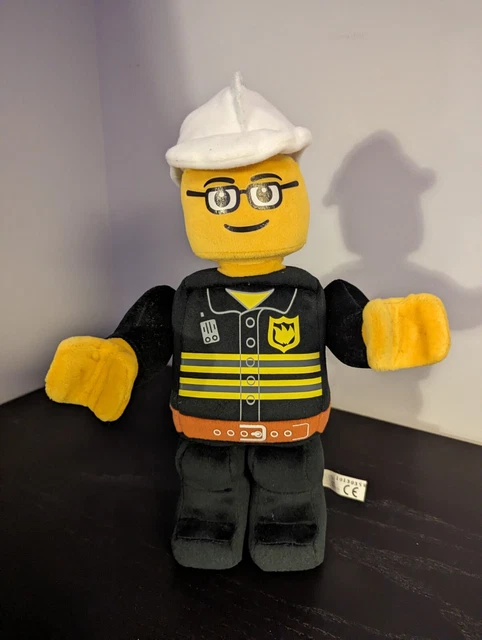 LEGO CITY FIREMAN Minifigure 12" Soft Teddy Toy Plush Bear Fire Fighter ...