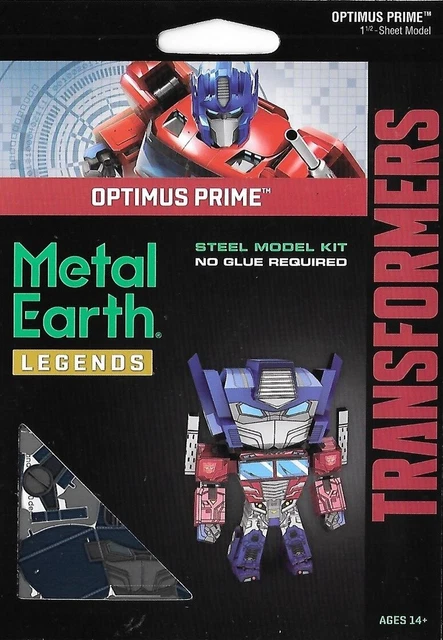 FASCINATIONS METAL EARTH Legends Transformers OPTIMUS PRIME Model Kit ...