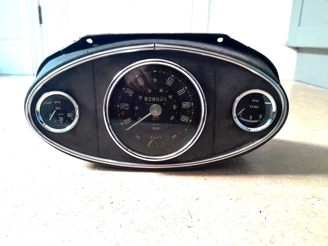 CLASSIC MINI MK1 Centre Speedo Speedometer Rare Works Bmc Clocks ...
