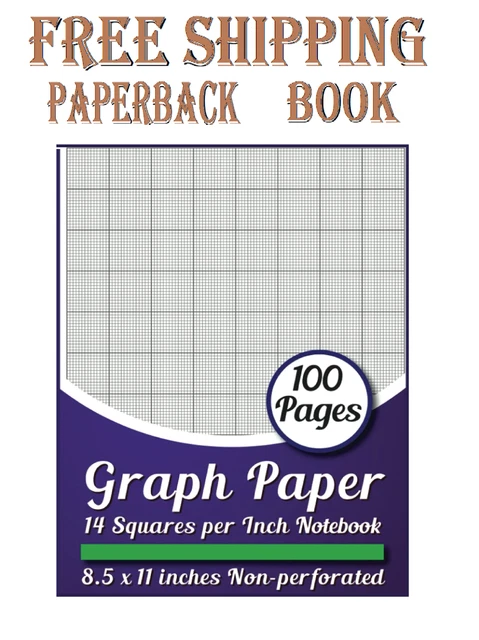 GRAPH PAPER 14 Squares Per Inch Notebook: 14 Count Graph Paper For ...