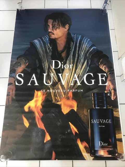 AFFICHE POSTER PARFUM Eau Sauvage Dior Johnny Depp 120x175 Abri Bus EUR ...