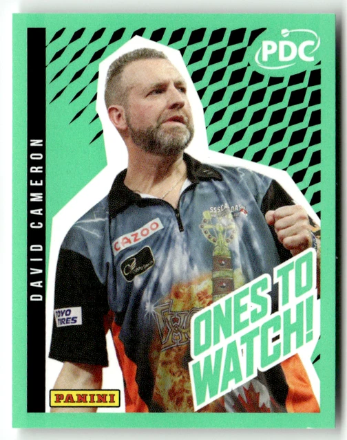PANINI 2025/26 PDC WORLD DARTS STICKER N° 146 David Cameron À ...