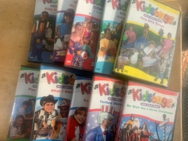 KIDSONGS DVD LOT of 10 PBS Kids TV Christmas Yankee Country Silly Baby ...
