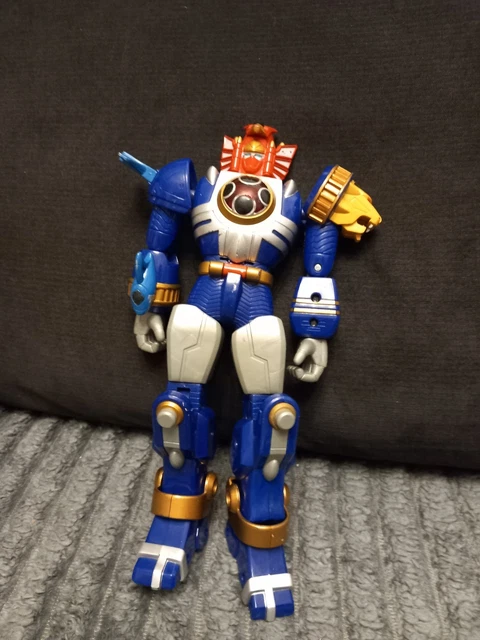 POWER RANGERS NINJA Storm Lightning Megazord Figure 10” Bandai 2002 ...
