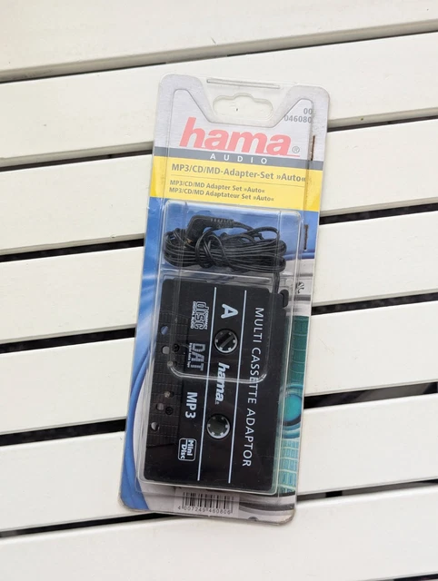 HAMA MULTI CASSETTE Adaptor CD Player via cassette play 3.5mm Plug New ...