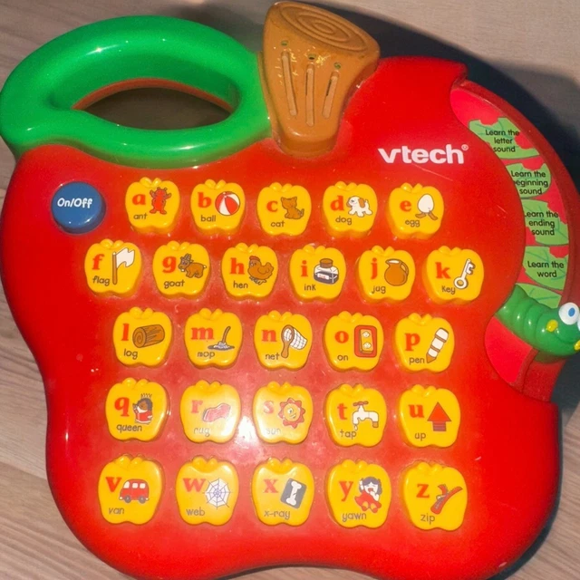 VTECH ALPHABET APPLE Reading Fundamentals Letters Phonic Electronic ...