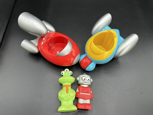 ELC HAPPYLAND SPACE Vehicles With Alien & Robot Toy Figures Moon Buggy ...
