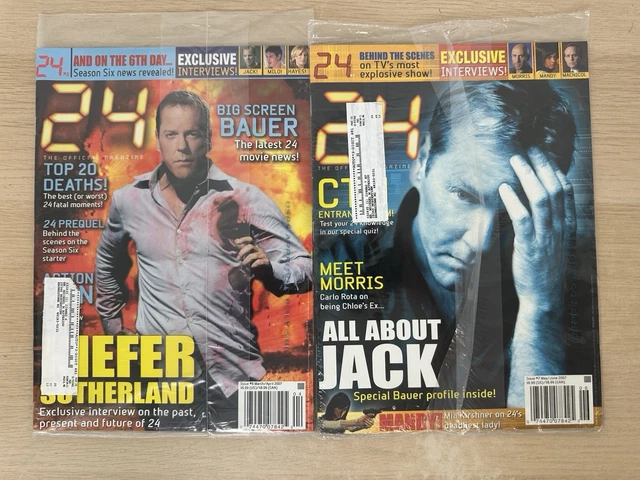 24 (TV SERIES/SHOW) - OFFICIAL MAGAZINE - Issues #6 & 7 - NEW & Sealed ...