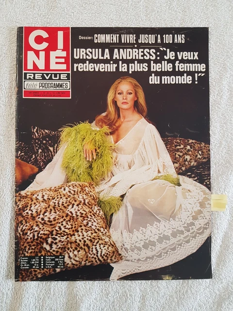 CINE REVUE N°24 1974 Ursula Andress Delpech A.alvina M.lanza Guitry D.sanda Piat EUR 4,00 ...