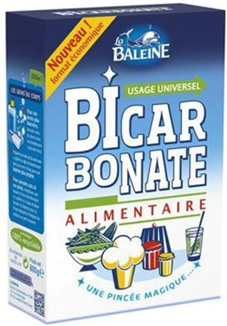 LOT DE 6 - LA BALEINE - Bicarbonate alimentaire - Boîte de 800 g EUR 47,05 - PicClick FR