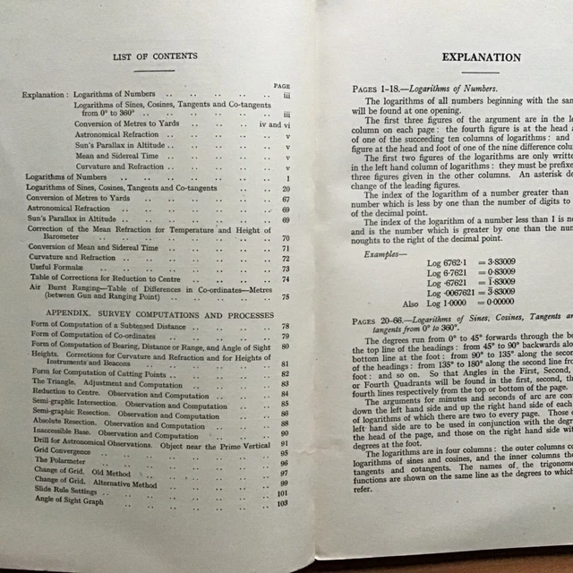 ORIGINAL WWII BRITISH Army Manual: Artillery Survey Pocket Book, 1924/ ...