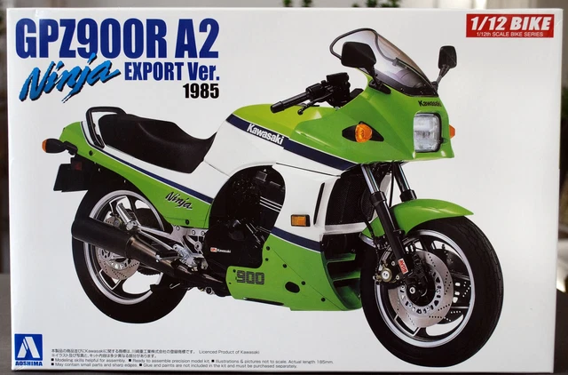 AOSHIMA 064993 1985 Kawasaki GPZ 900 R A 2 Ninja Export Vers. 1:12 Motorrad Bike EUR 34,29 ...