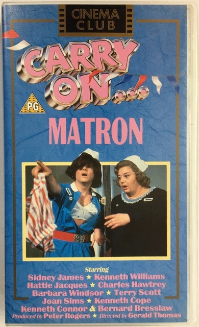 CARRY ON MATRON (1972) VHS PAL 1990 Cinema Club sortie cassette vidéo ...
