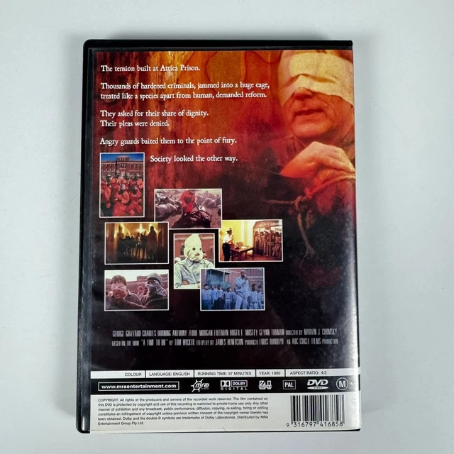 ATTICA (DVD 1980) Charles Durning Morgan Freeman Henry Darrow Region 4 ...