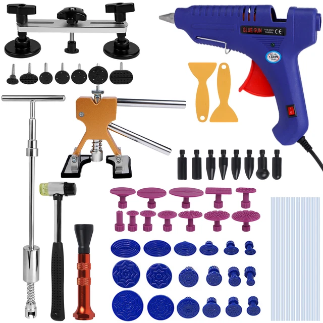 PDR TOOL CAR Paintless Kit Dent Puller`Lifter Repair Removal Hail Tabs ...
