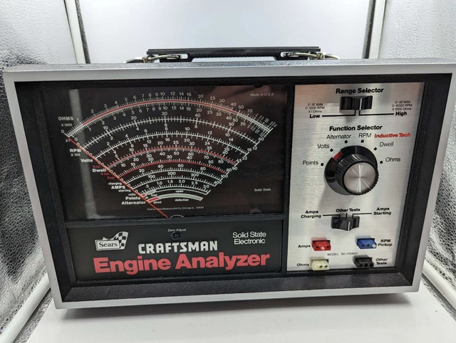 VINTAGE SEARS CRAFTSMAN Engine Analyzer 28-21040 with Accessories - New ...