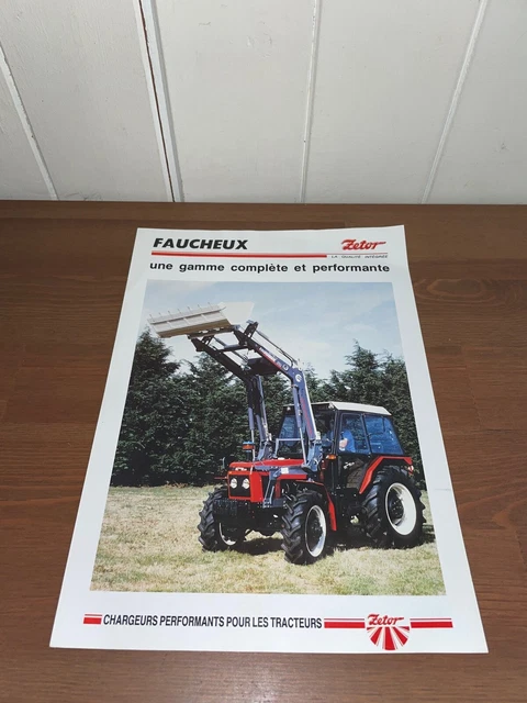 BROCHURE PROSPEKT PROSPECTUS CHARGEUR FAUCHEUX POUR TRACTEUR ZETOR-URSUS-traktor EUR 10,50 ...