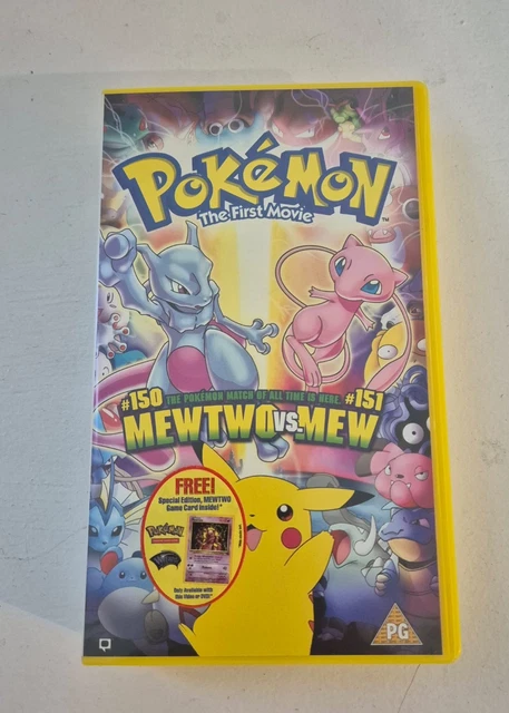 POKEMON THE FIRST Movie: Mewtwo VS Mew VHS - Sealed With promo Mewtwo £ ...