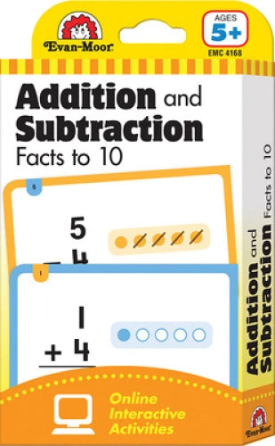 FLASHCARDS: BEGINNING ADDITION and Subtraction Facts to 10 (Evan-Moor ...