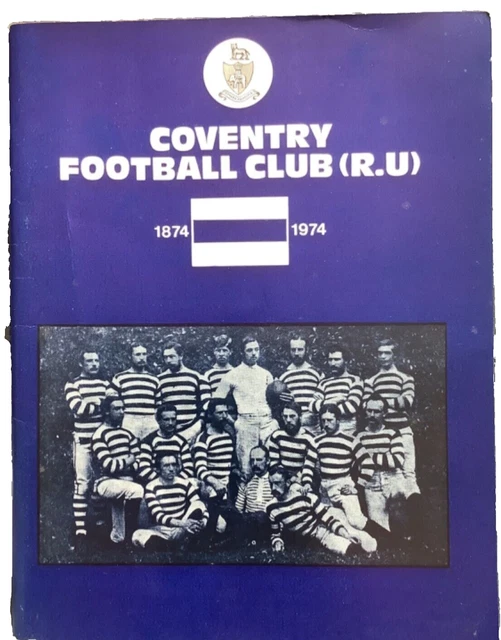 1874 - 1974 Coventry Rugby Football Club Centenary Brochure £9.99 ...