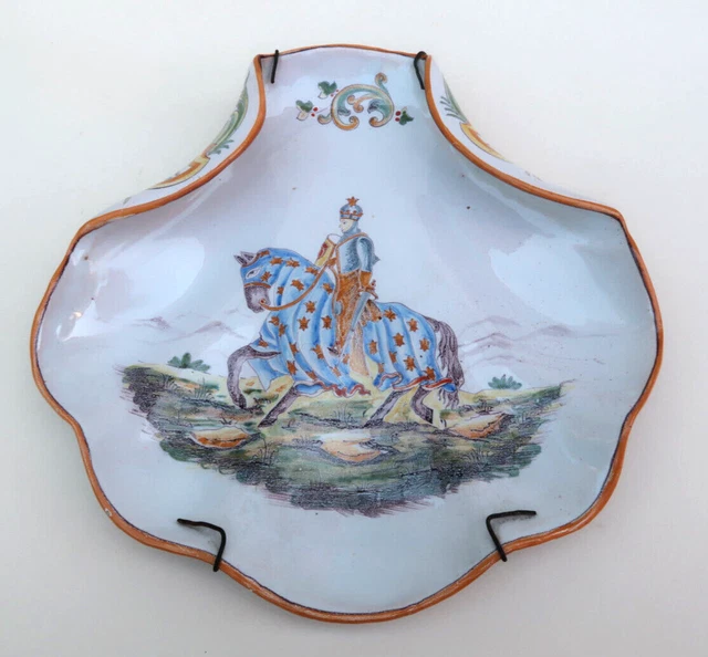 LUNÉVILLE K&G CERAMIQUE Forme Coquillage Roi Saint Louis à Cheval 1892 ...