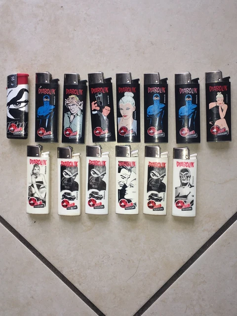 ACCENDINI N.14 SMOKING/ENJOY Freedom Diabolik-Clipper Brio Lighters EUR ...