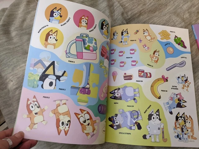 BLUEY: MEET BLUEY! Activity Sticker Book & Colouring Book (Paperback ...