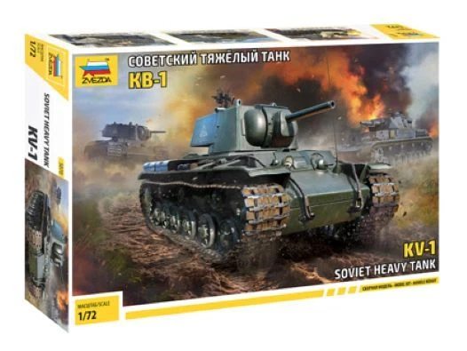 ZVEZDA 1/72 SCALE WW2 Russian Soviet KV-1 tank £19.99 - PicClick UK