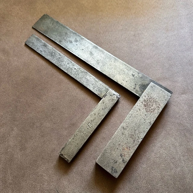 2X VINTAGE ENGINEERS STEEL SQUARE TOOLS RABONE CHESTERMAN ENGLAND NO ...