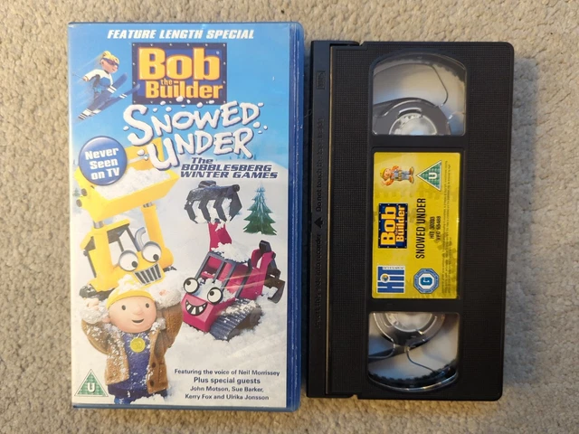 BOB THE BUILDER Snowed Under The Bobblesberg Winter Games VHS Video £24 ...