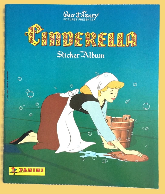 1980'S VINTAGE PANINI Walt Disney's CINDERELLA - ENGLISH Sticker Album ...